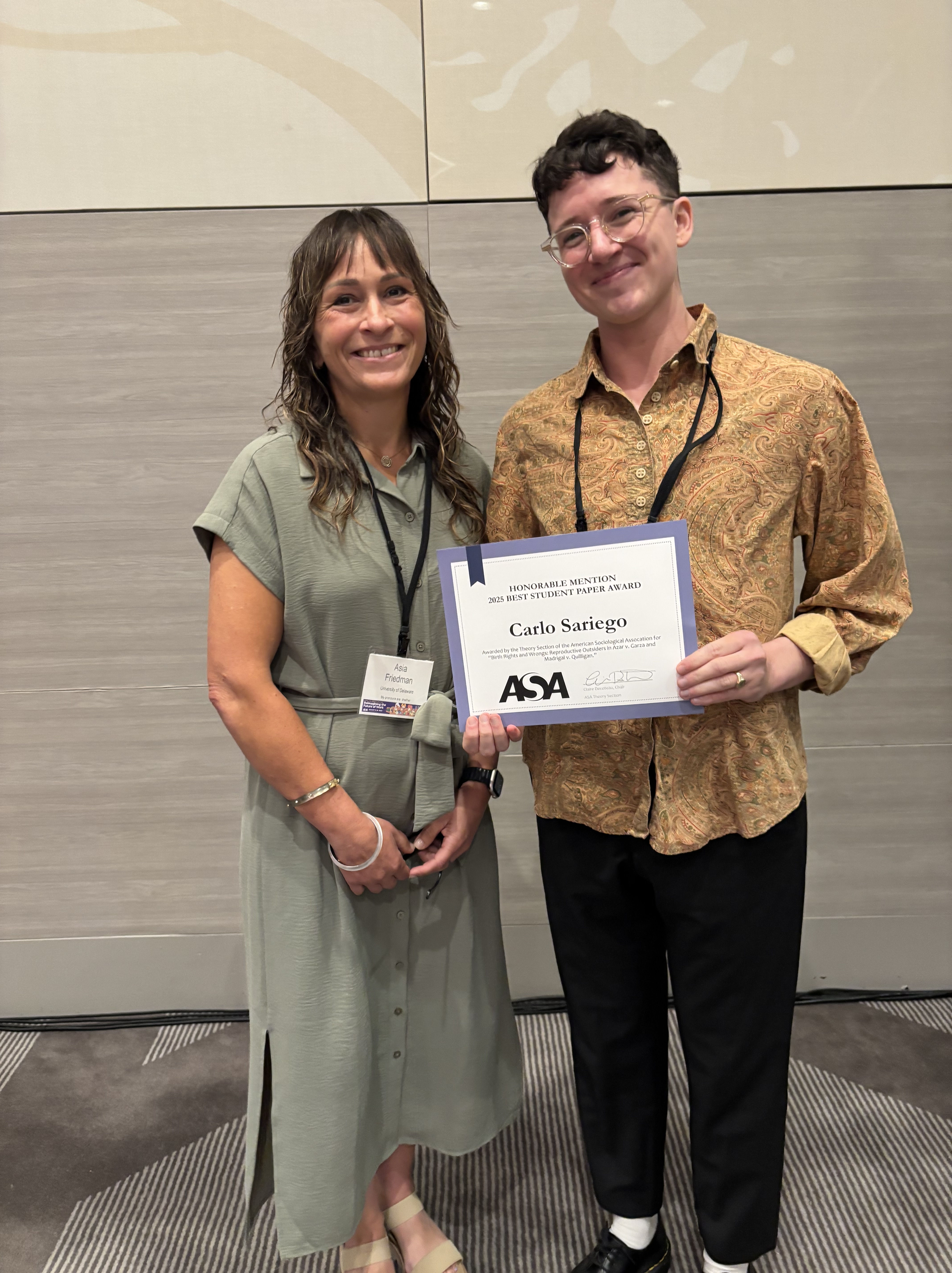 Theory Awards 2025 – ASA Theory Section